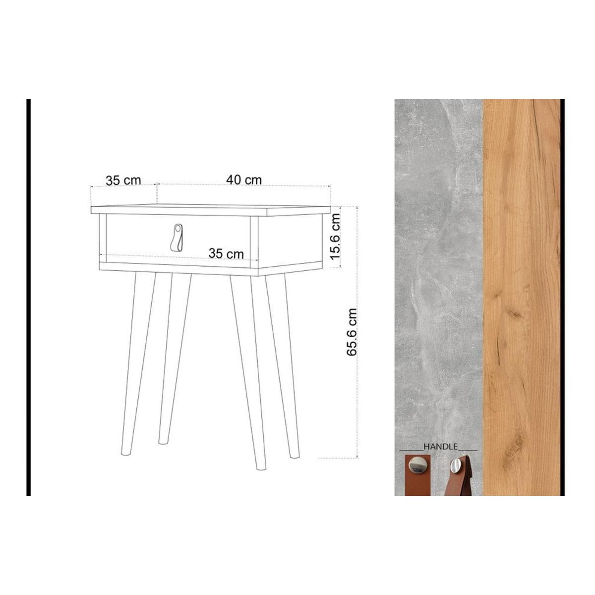 Es Mob Betong Plus Astava Coffee Table, Light Wood & White | Flitch