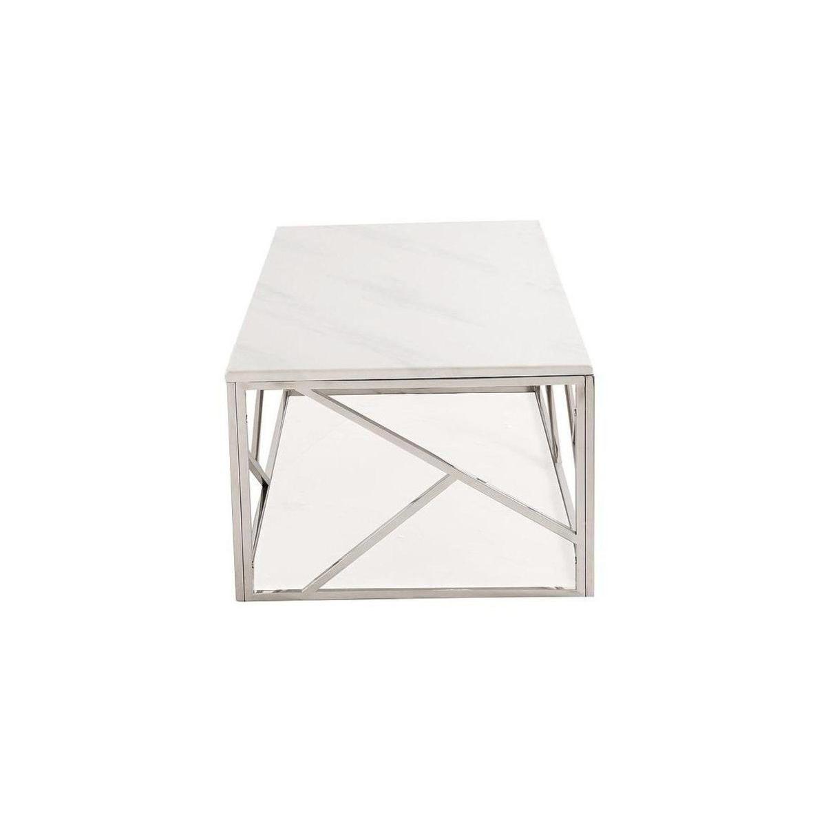 Gi Marble Coffee Table, White | Flitch