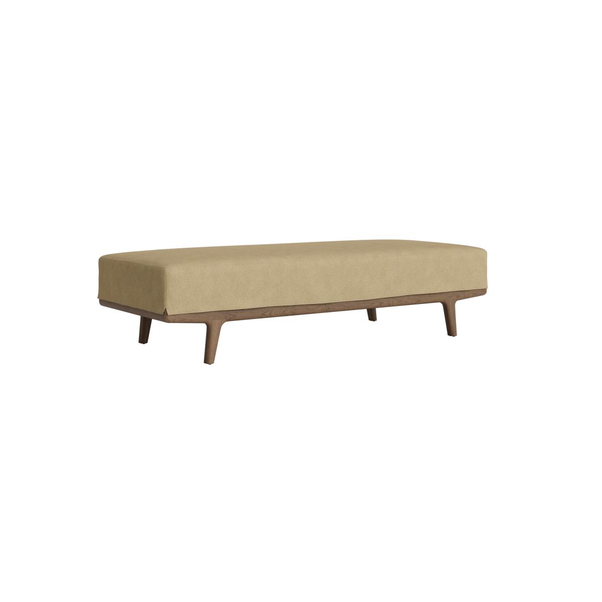 Double Tip Top Daybed In Dark Oak in Sandcastle Clever Boucle | Flitch